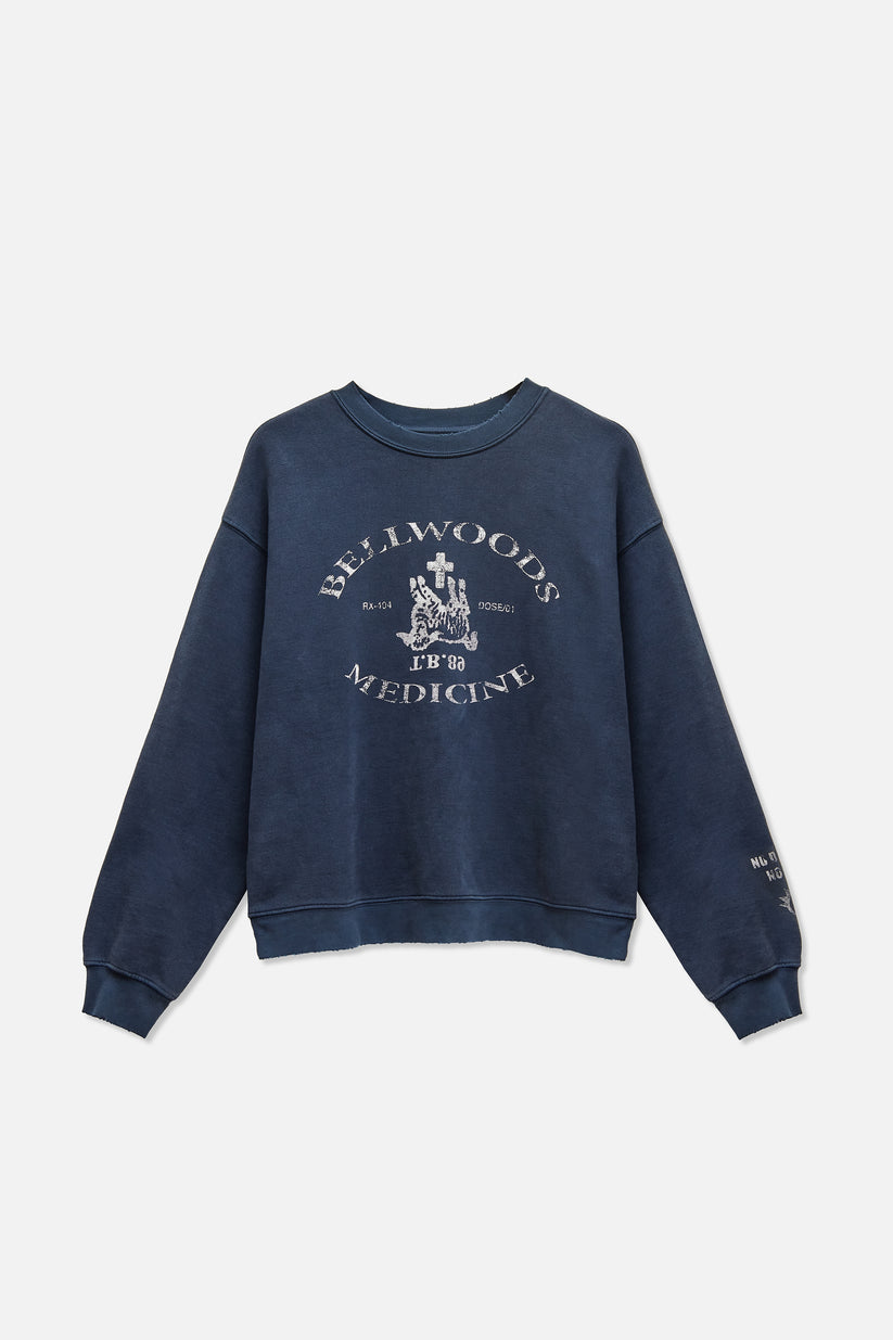 Bellwoods Medicine Crewneck - Vintage Navy – TRINITY
